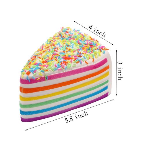 Squishy Cake Rainbow Jumbo Slow Rising Cheese, High Quality Squishy ...