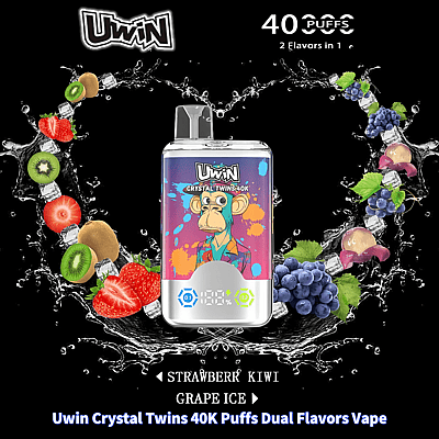 Uwin Twins Crystal 40000 Puffs Disposable Vape Price, High Quality Uwin ...