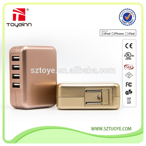 Universal Wall Mount Multi Port Usb Charger With Folding Plug, High ...