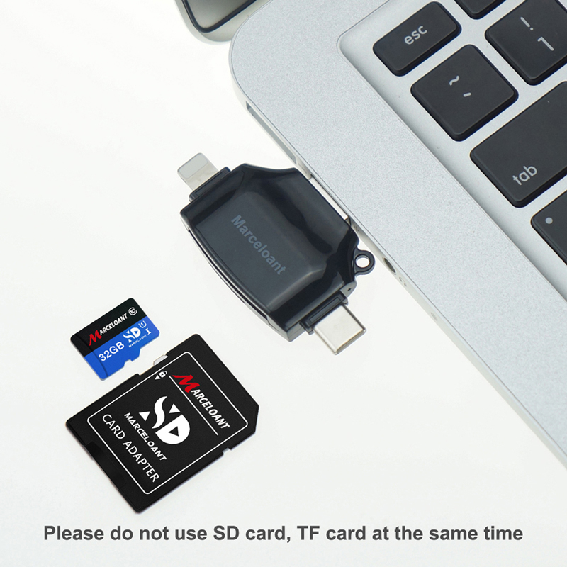 Factory Type-c Lightning Micro Usb 3.0 Memory Card Reader Otg Micro Tf ...