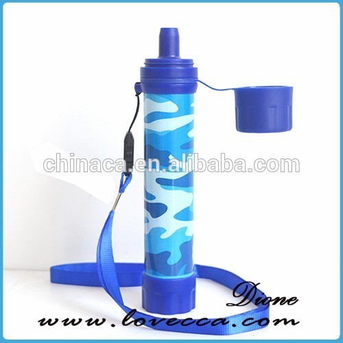 Emergency Camping Survival Kit Personal Water Filter Straw Bottle, High ...