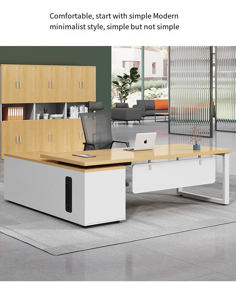 Modern Boss Desk: Executive Office Table For Boss Workspace, High ...