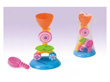 Outdoor Red Waterwheel Water Spray, Water Pool Toys For Wat, High ...