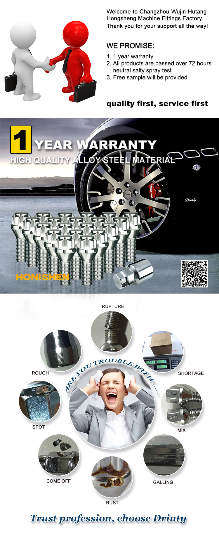 Chrome Spline Conical Seat Wheel Lock Bolts M14x1.50, High Quality ...