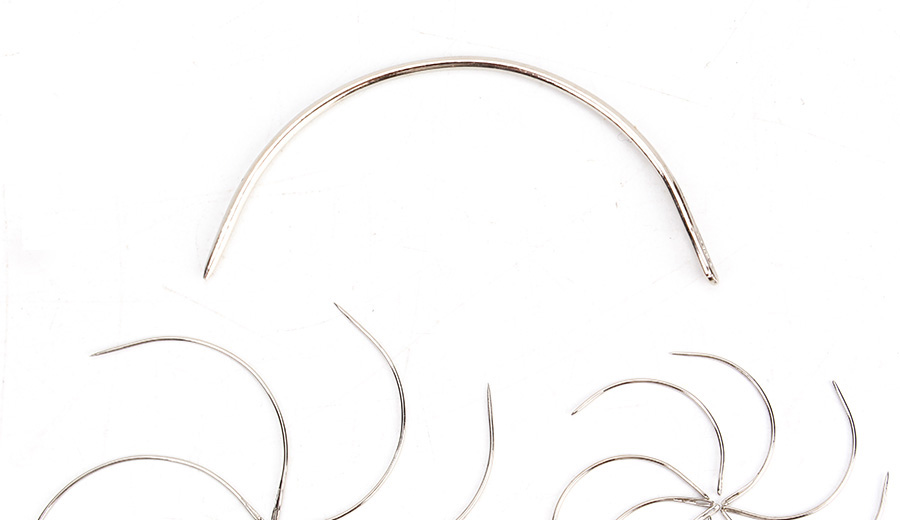 Alileader C Shape Stainless Steel Needles For Making Wigs, High Quality ...