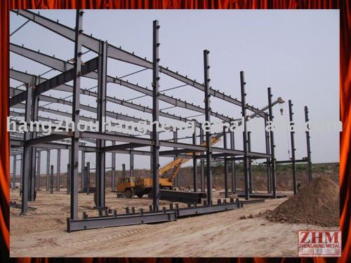 Prefabricated Galvanised Structural Steel Warehouse Framework, High ...