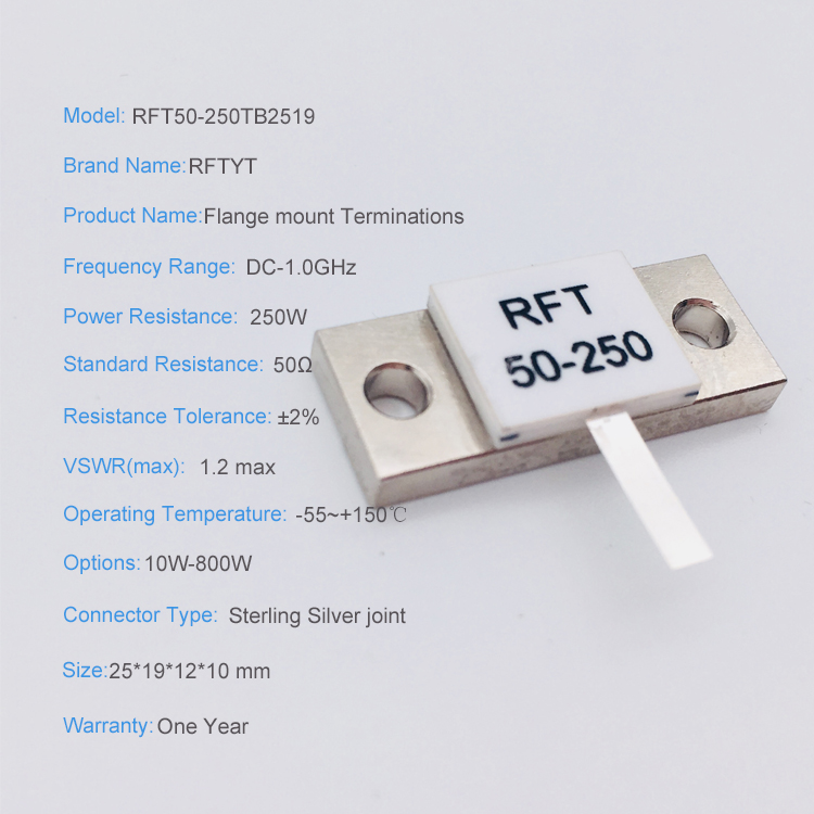 250w 50ohm Rf Resistor: Passive And Electronic Component Details, High ...
