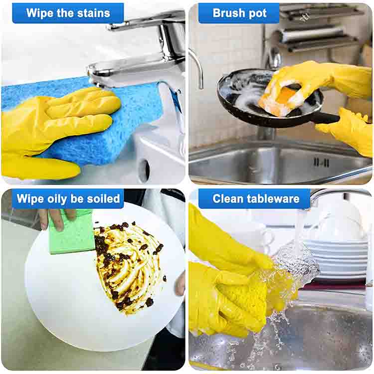 Kitchen Sink/table/pot Scouring Pads - Cellulose Sponge Pads, High ...