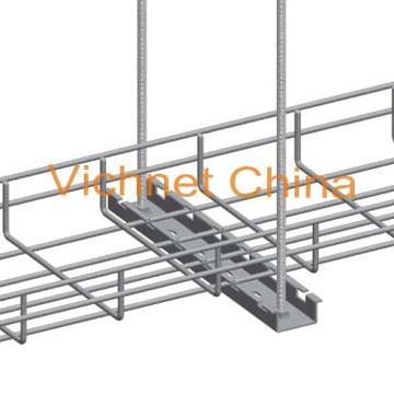 Electrical Galvanized Wire Mesh Cable Tray With Suspension Hangers ...