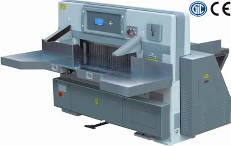 Digital display double hydraulic double guide paper cutting machine ...