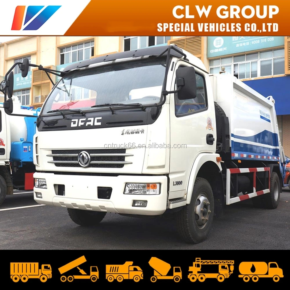Waste Collection Compressed Refuse Truck Dongfeng 6cbm 7 Cbm ...