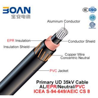 Primary Ud Cable, 35 Kv, Al/epr/neutral/pvc (aeic Cs 8/icea S-94-649 ...