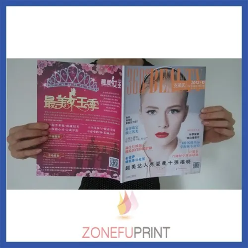 Matt Coated Paper Magazine With Matt Lamination Colorful Softcover ...