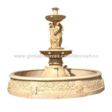 Stone Water Fountains, Good Carved Statue With Design, Marble Materials ...