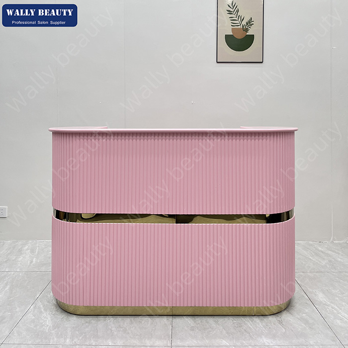 Small Salon Reception Desk With Lockable Drawers For Beauty Salons ...