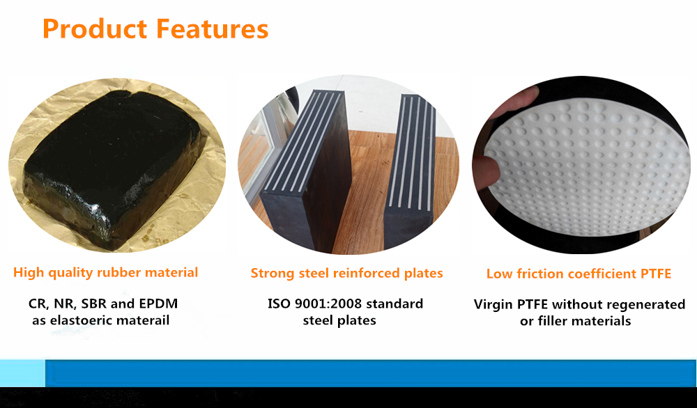 Neoprene Rubber Elastomeric Bridge Support, High Quality Neoprene ...