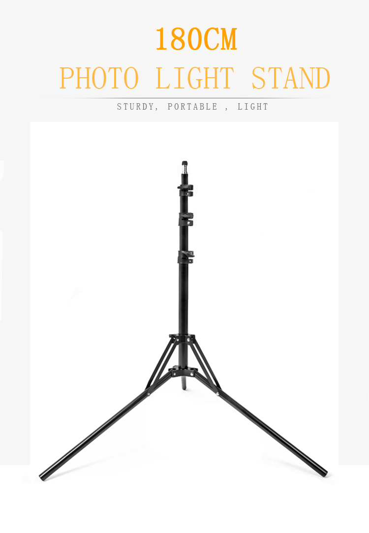 Aluminum Alloy Photography Reverse Folding Leg Light Stand, High ...
