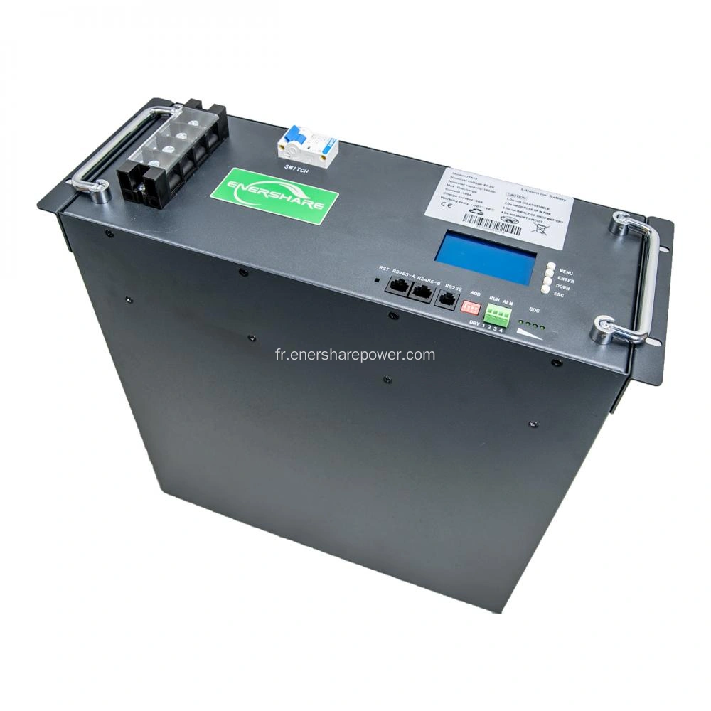 Chine Batterie solaire 48V 100Ah - Lithium LiFePo4 avec BMS-4U Fabricants