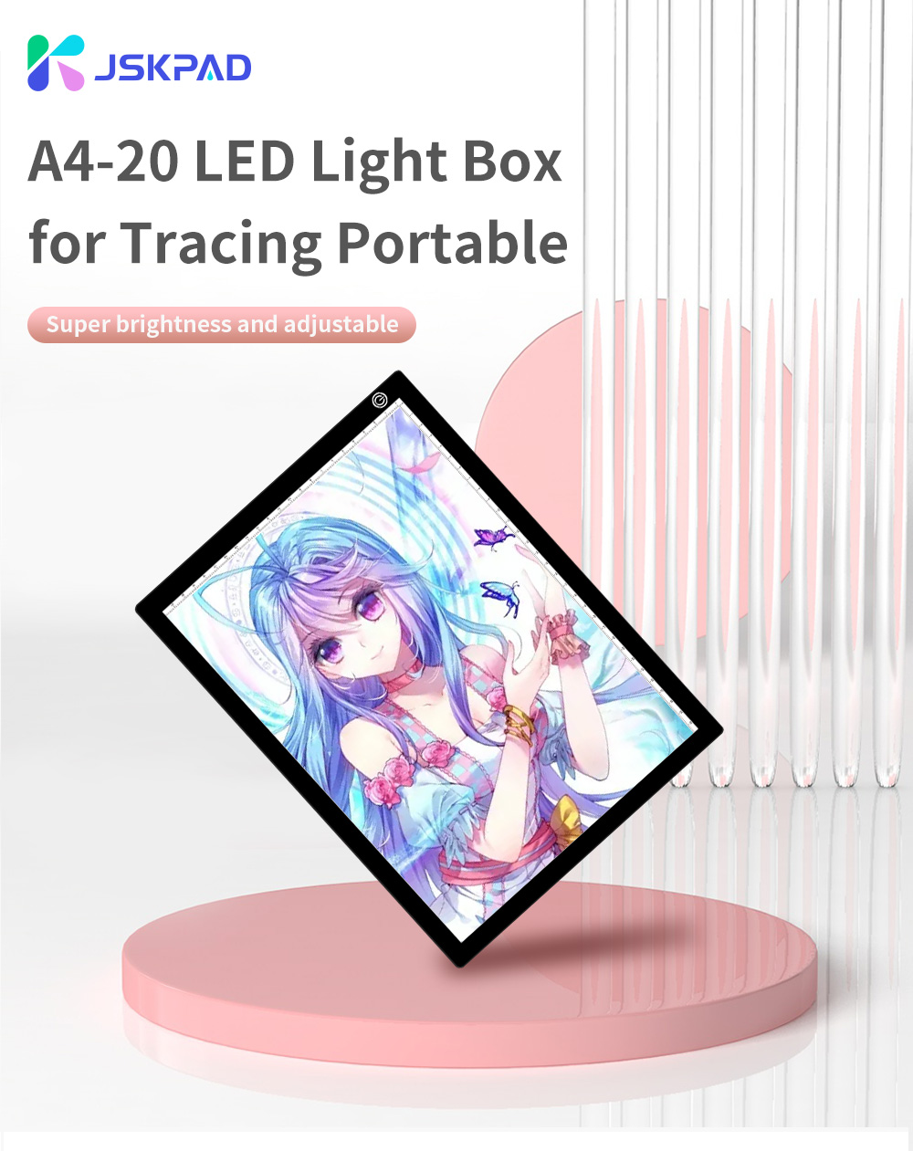 Jskpad Led A4 Tattoo Light Box With Scale, High Quality Jskpad Led A4 ...