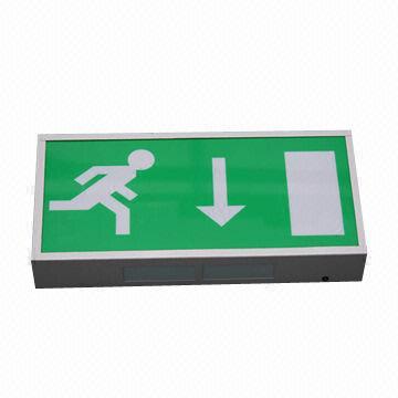 1x8w Fluorescent Tube Rechargeable Emergency Exit Signs, High Quality ...