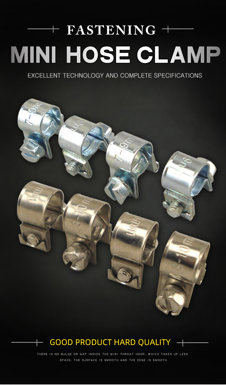Mini Hose Clamp For Small Diameter Tubes - High Quality, High Quality ...