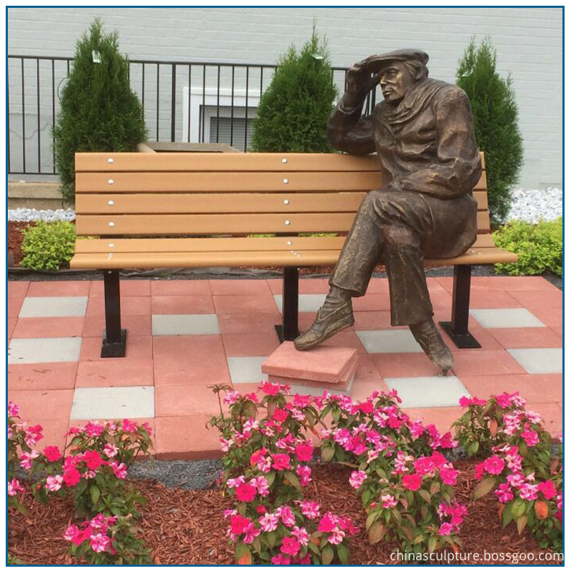 New Made Life Size Bronze Sitting Man Statue, High Quality New Made ...