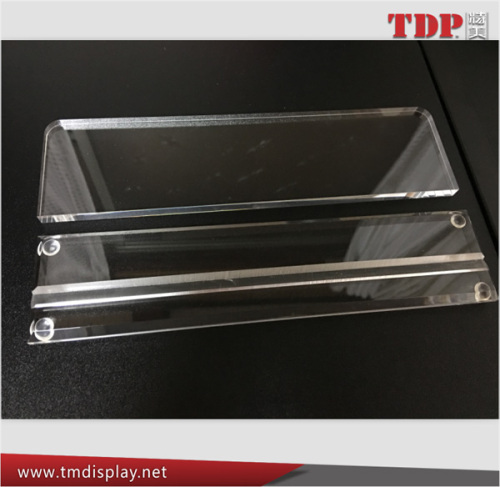 Clear Acrylic Name Plate Holder Table Top Name Plate Office Desk Name ...