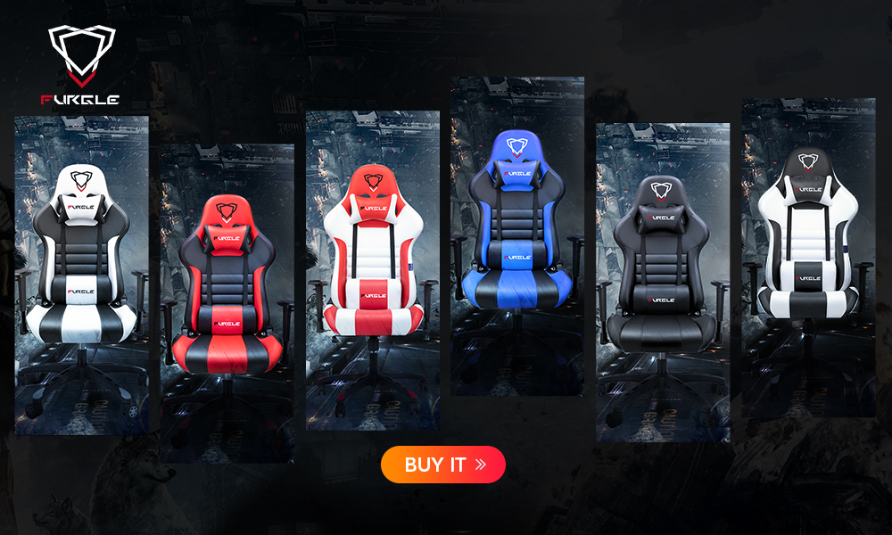 Furgle Racing Office Chair Ergonomic Executive Chair 360° Rotatable ...