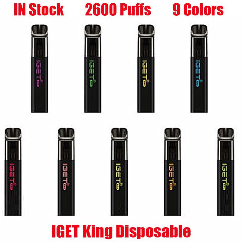 Iget King Disposice Pod Kit 2600 พัฟ 8.5ml คุณภาพสูง Iget King ...