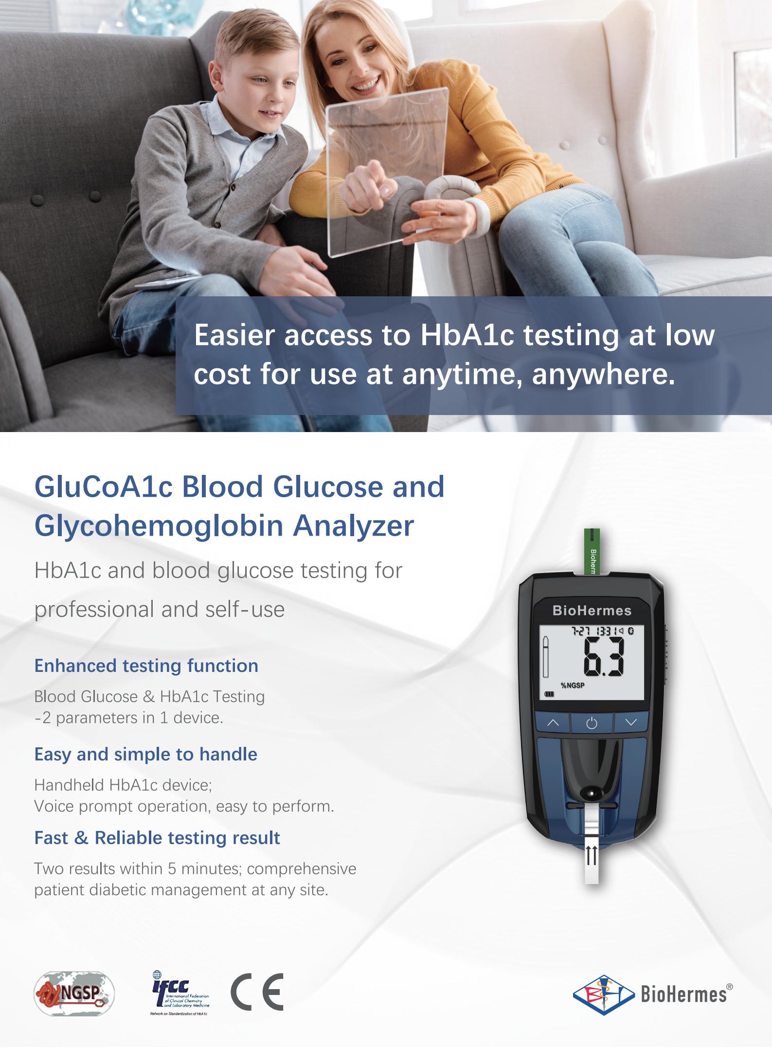 Gluco A1c Point of Care Hemoglobin A1c Analyzer China Manufacturers ...