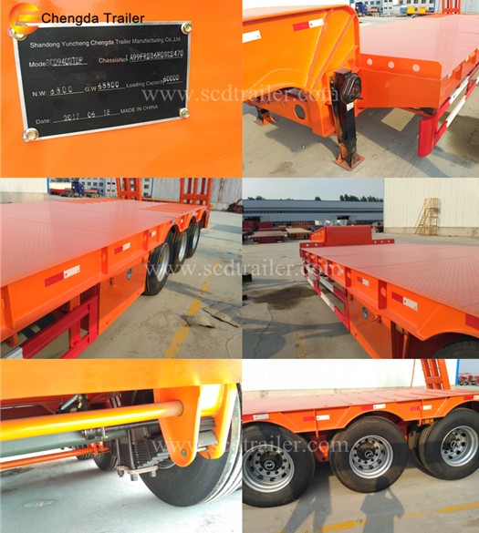Trailer Gooseneck 40ft, kualitas tinggi Trailer Gooseneck 40ft di ...