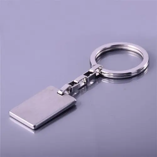 Wholesale Custom Round Stainless Steel Blank Metal Key Chain Holder ...