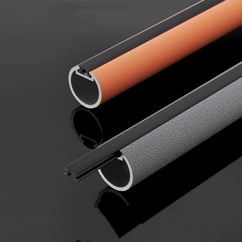 Zhichuan Clothes Rails: Custom Round Leather Wardrobe Tubes For Wall ...