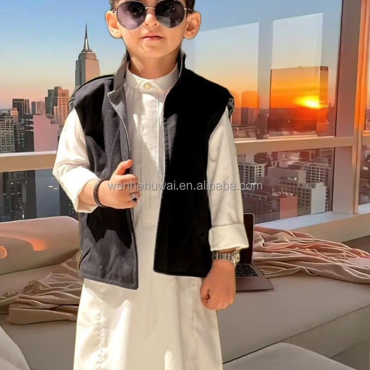 Double Sided Boy Waistcoat Shalwar Kameez For 7-8 Year Olds From Dubai ...