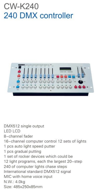 Dmx 240 Stage Light System Simple Controller คุณภาพสูง Dmx 240 Stage Light System Simple ...