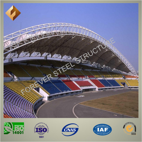 Steel Pipe Truss Structure For Stadium Stand Shed, High Quality Steel ...