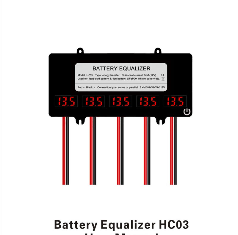Angui Hc03 60v Battery Equalizer - 5 X 12v Batteries Li-ion Lead Acid ...