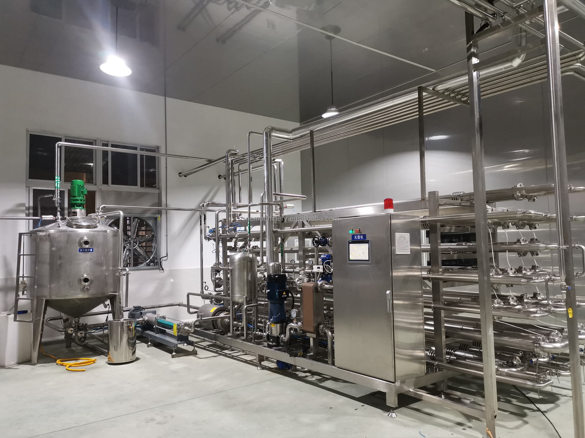 Ultra High Temperature Tube In Tube Pasteurizer For Uht Mango Tomato ...