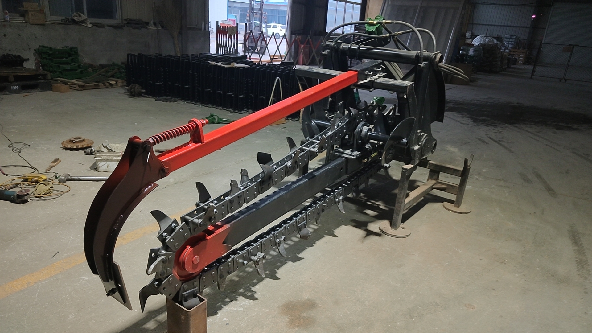 Hydraulic 3-point Hitch Tractor-mounted Trencher For Pipeline Ditching ...