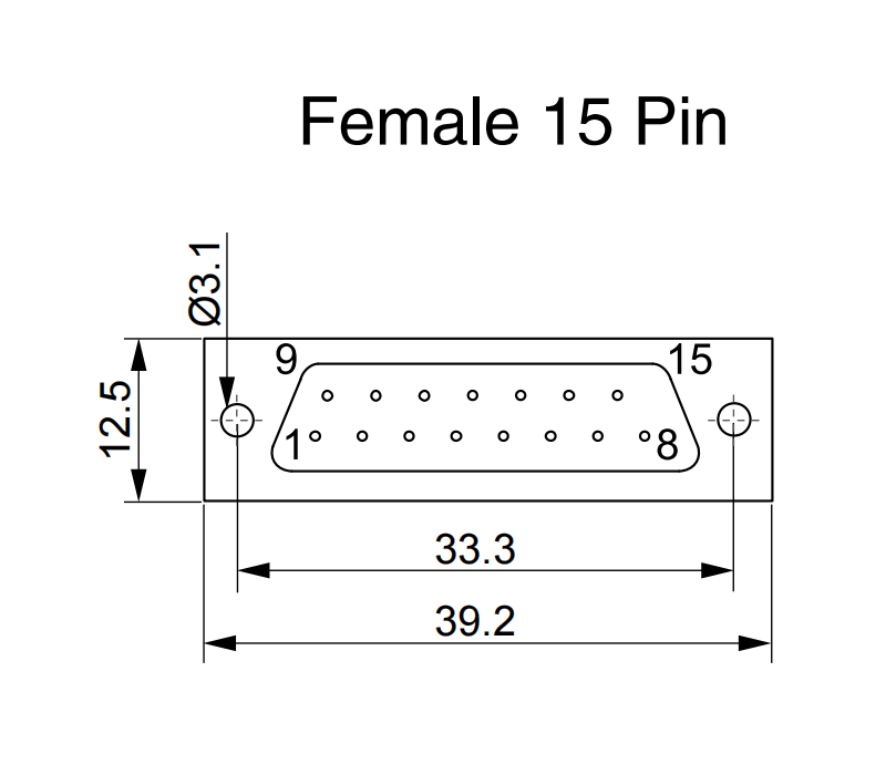 Shielded Crimp 15 Pin D Sub Connector, High Quality Shielded Crimp 15 ...