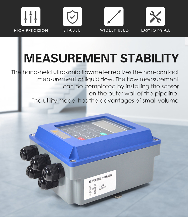 Portable Open Channel Ultrasonic Gas Flow Meter, High Quality Portable ...