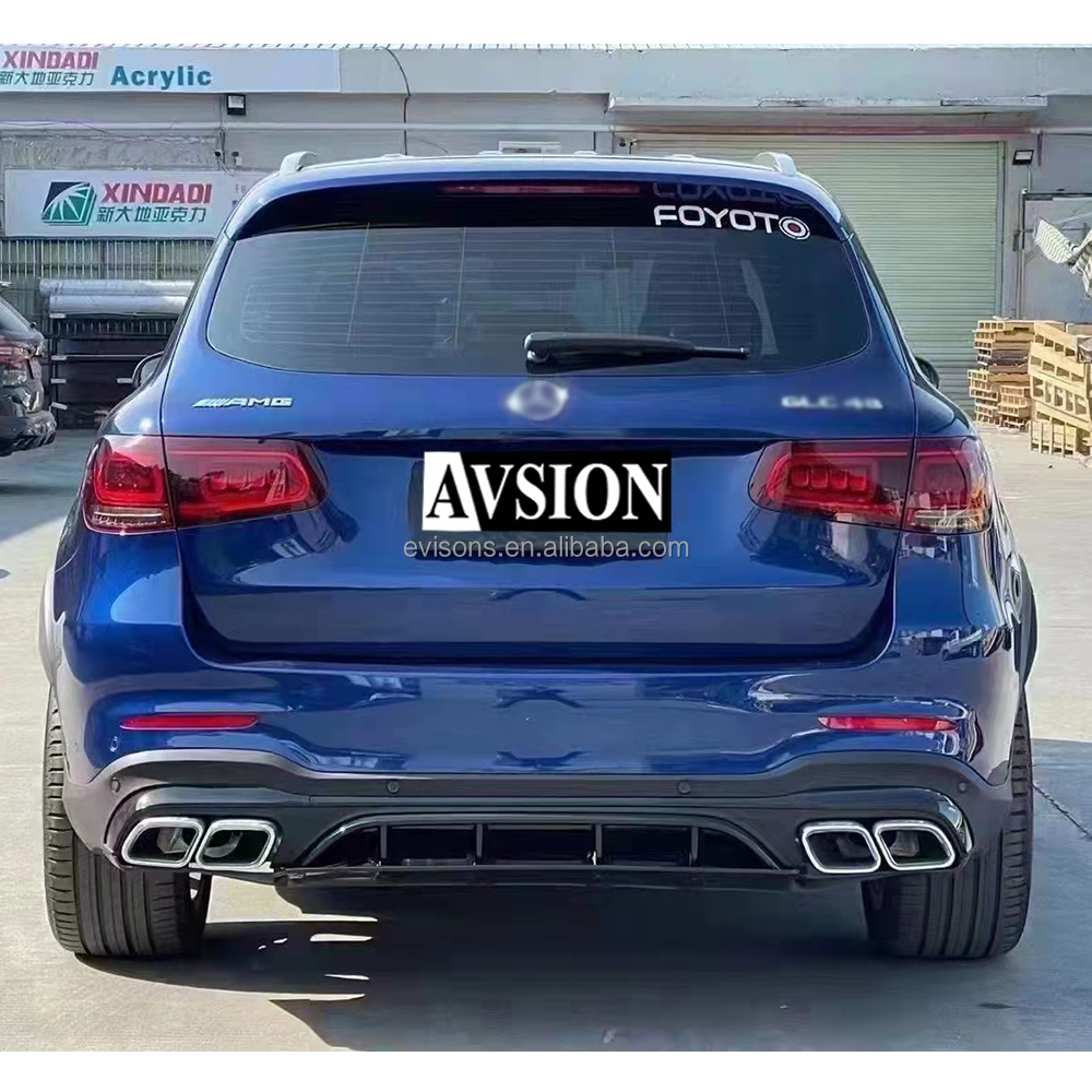 Amg Style Body Kit For Mercedes-benz Glc Class X253 2016-2019 To Glc63 ...