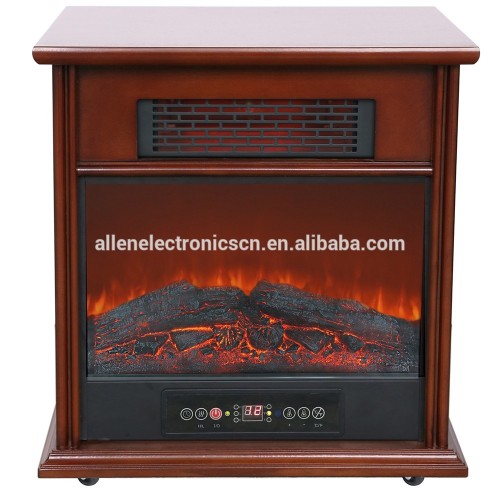 Etl Approved Portable Wooden Mantel Electric Fireplace Remote Control ...