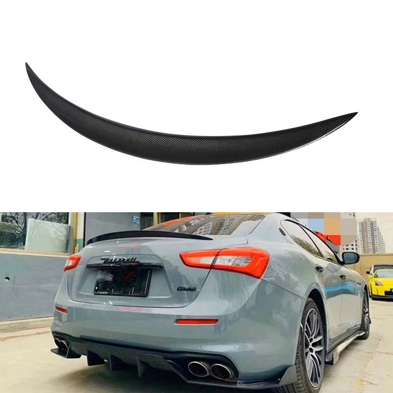 Ghibli-style Carbon Fiber Trunk Spoiler For Maserati 2014-2021, High ...