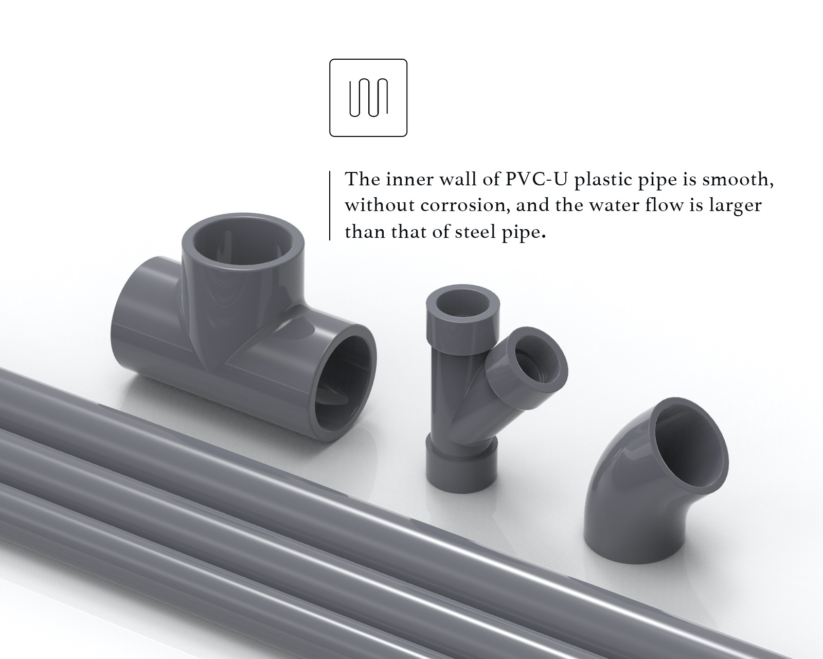 Pvc-u ความต้านทานทางเคมีท่อระบายน้ำสำหรับน้ำประปา คุณภาพสูง Pvc-u ความ ...