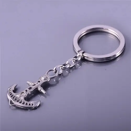 Bulk Wholesale Stainless Steel Nautical Anchor Key Chains, High Quality ...