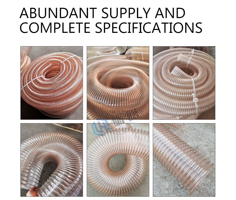 Professional Pu Polyurethane Ventilation Vacuum Air Duct Hose And ...