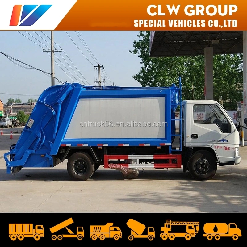 Jmc 4*2 5cbm/5m3/5000liters Self Compressing Garbage Compactor Truck ...