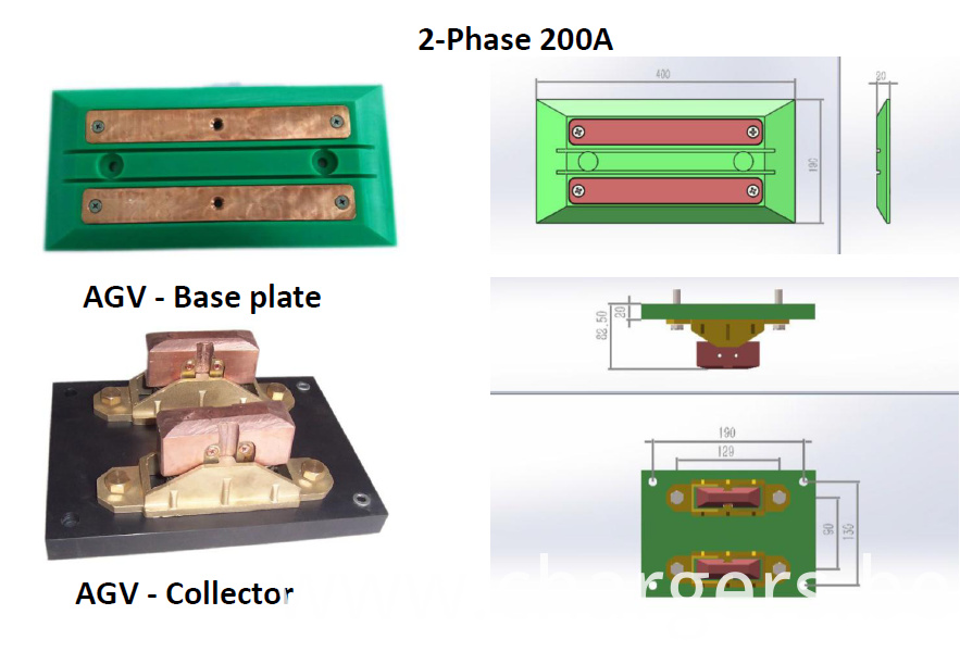 2 Phase 200A System Battery Charging Contacts
