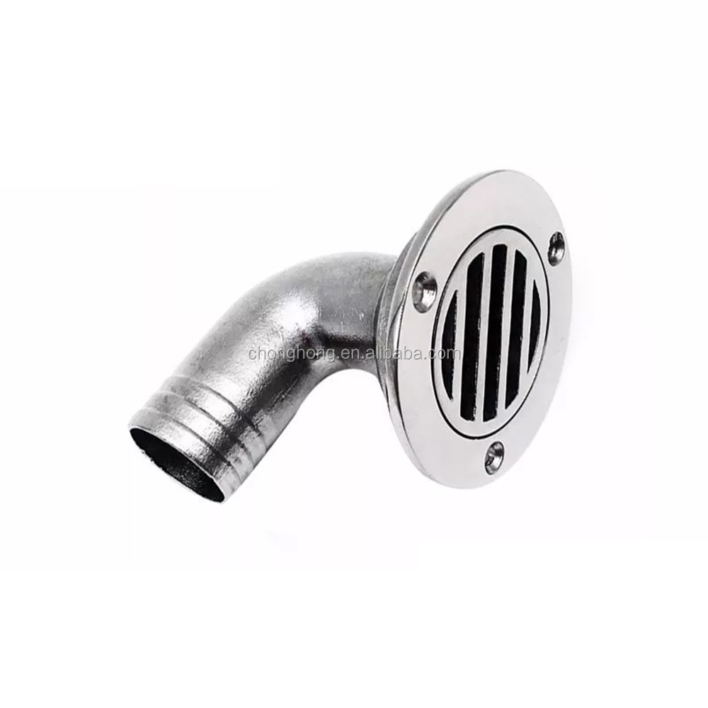 Marine-grade 90 Degree Cockpit Scuppers: 316 Stainless Steel Boat Deck ...